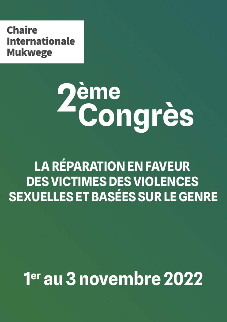2e congrès Chaire Internationale Mukwege | VSEG
